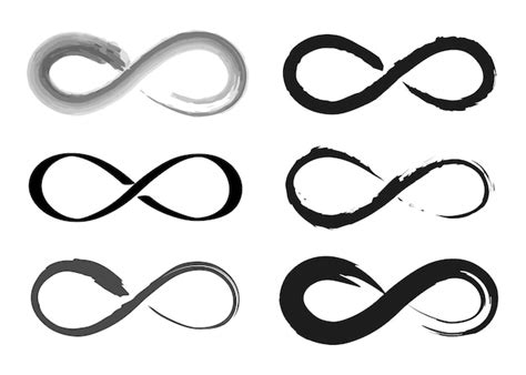 Ícone De Conjunto Infinito Traçado De Pincel Em Loop Traçado De