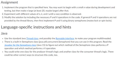 Solved The Program Must Include Three Threads All Of Which Chegg