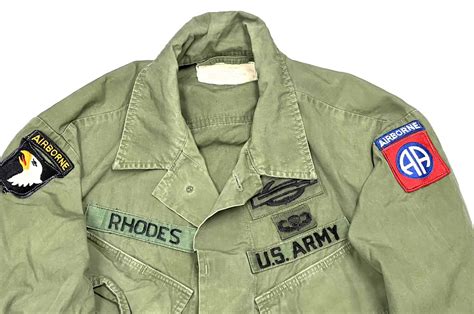 Us Vietnam Jungle Jacket 82nd Airborne And 101st Enemy Militaria