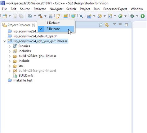 Howto Create A New Makefile Project With Existing Code From Nxp Vision Sdk Example Project