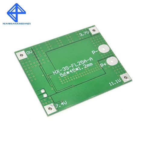 3s 25a 리튬 이온 18650 Bms Pcm 배터리 보호 보드 Bms Pcm 리튬 이온 리포 배터리 셀 팩용 밸런스 포함 활성 구성 요소