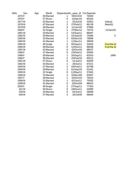 Ex 5 Index Match Misc Pdf