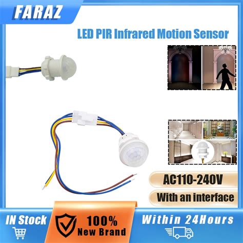 Led Pir Infrared Pc Motion Sensor Detection Automatic Sensor Light Switch Ac110 240v Smart