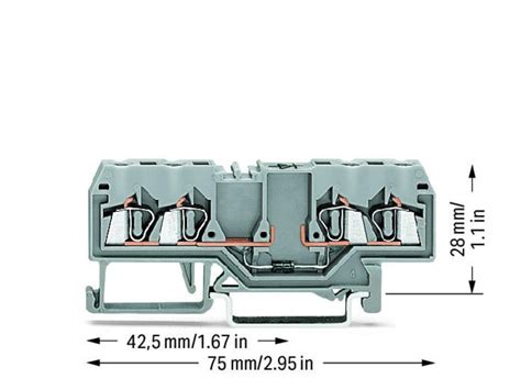 Tablouri Electrice Accesorii Cleme Sir Component Terminal Block 4 Conductor With Diode