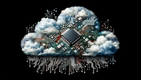 Premium Ai Image Cloud Computing Fusion Integration Of Natural