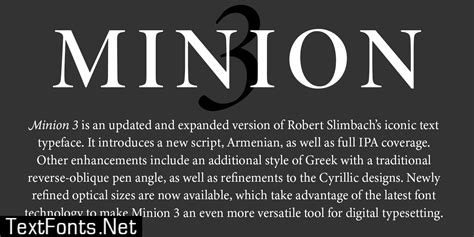 Minion Font