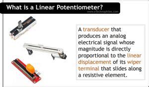 What Is A Linear Potentiometer Types Symbols And Pinout