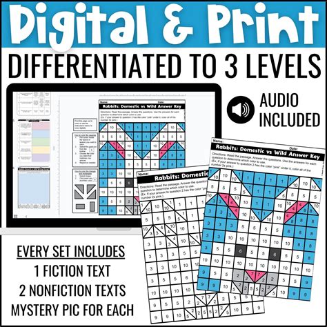 Easter Reading Comprehension Passages With Mystery Picture Activity