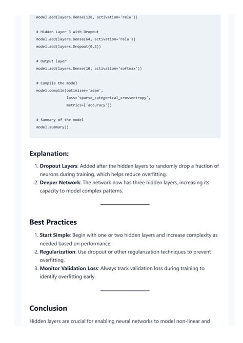 Hidden Layers In Neural Networks Code Examples Tensorflow Imaginative Minds
