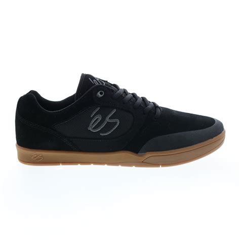 Es Swift 15 5101000158964 Mens Black Suede Skate Inspired Sneakers Sh