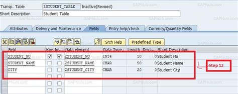 SAP ABAP Study Material For Beginners How To Create A Database Table In SAP ABAP SE11