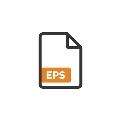 EPS File Icon Isolated On White Background Vector Art At Vecteezy
