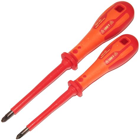 C K Screwdrivers Set Of Two Drivers With Tip Type Marking On Handle Ends