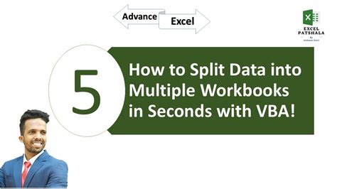 How To Split Data Into Multiple Workbooks Using Vba Code Excel Exceltips Msexcel