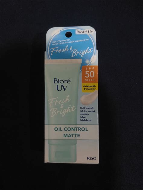 sunscreen biore uv fresh&bright, Kesehatan & Kecantikan, Kulit, Sabun ...