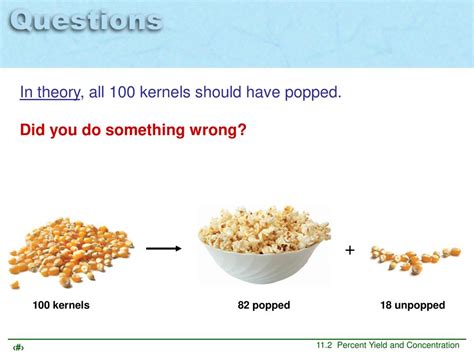 CHAPTER 11 Stoichiometry 11 2 Percent Yield And Concentration Ppt Download