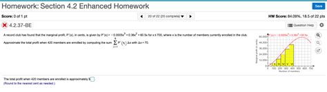 Solved Homework Section 4 2 Enhanced Homework Save Score 0