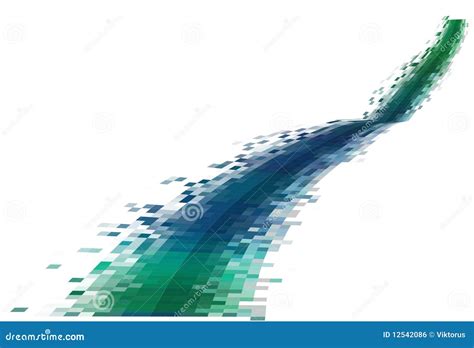 Abstract Data Stream Stock Vector Illustration Of Square 12542086