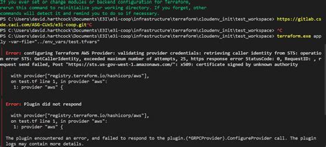 Bug Plug In Failed With Grpcproviderconfigureprovider Call · Issue