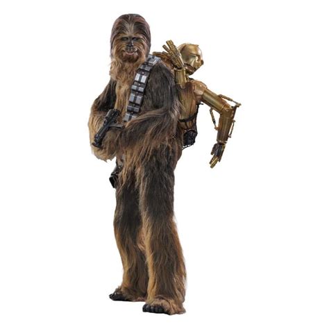 Figura Movie Masterpiece 16 Chewbacca With Disassembled C 3po