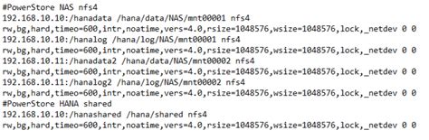 Host Connection And Setup Using Nas Nfs Dell Validated Design For Sap
