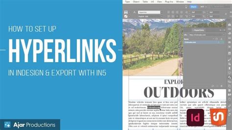 ajar productions on linkedin how to set up hyperlinks in indesign for