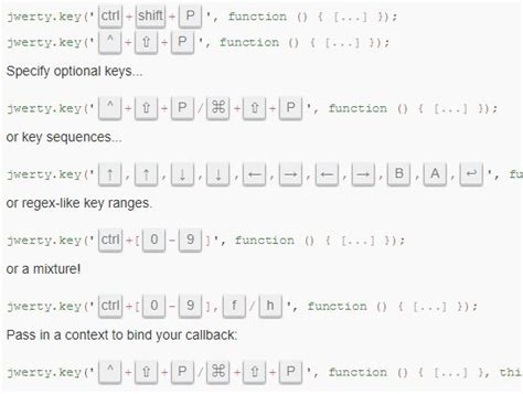 Handling Keyboard Events With JavaScript Jwerty Js CSS Script
