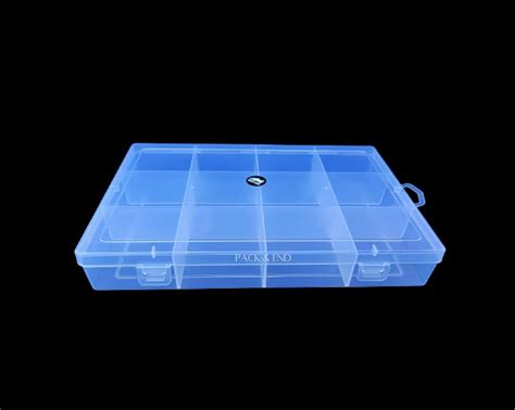MULTI BOX 333 12 Partition Transparent Plastic Multiple Purpose Storage Box 265 X 175 X 38 Mm