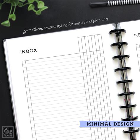 Gtd Inbox Collection Getting Things Done Inbox Task Etsy