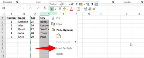 How To Move Columns And Rows In Microsoft Excel