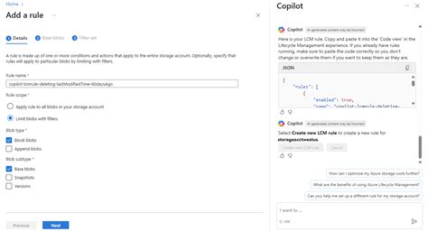 manage and troubleshoot storage accounts using microsoft copilot in