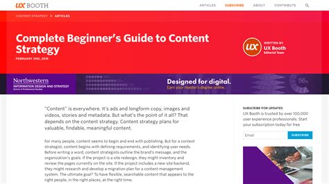 Complete Beginners Guide To Content Strategy Ux Booth Doctoolhub
