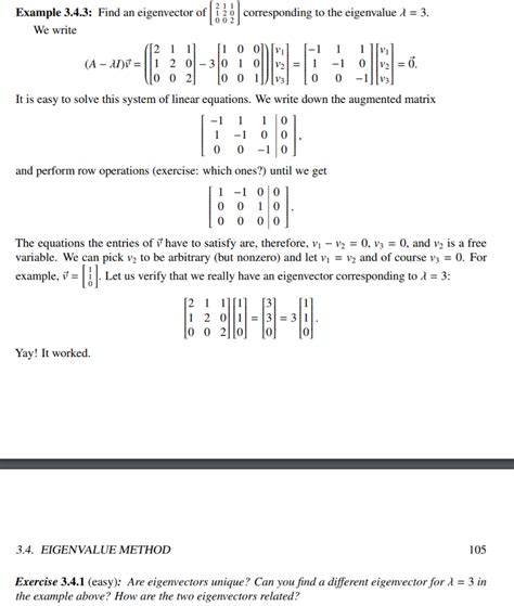 Solved Example Find An Eigenvector Of I Chegg