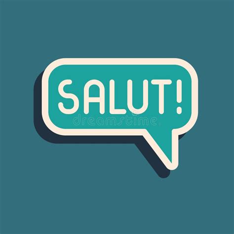 Green Salut In Different Languages Icon Isolated On Green Background