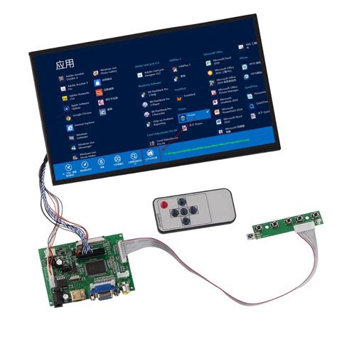 HD LCD Display Screen High Resolution Monitor Remote Driver Control Board AV HDMI VGA For