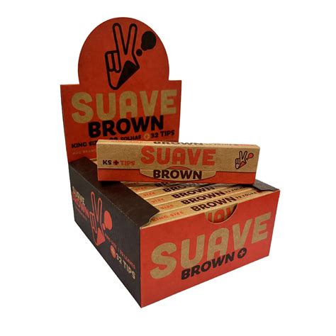 Caixa Seda Suave Brown King Size C 24 Tips Suave One Atacadista O Maior Atacado De Tabacaria