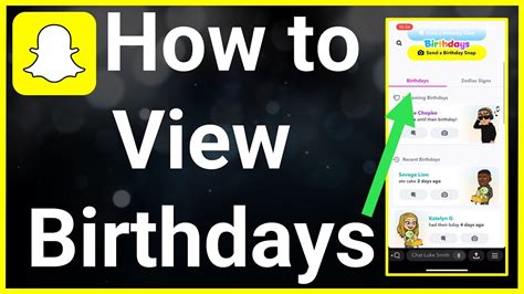 How To View Birthdays On Snapchat YouTube