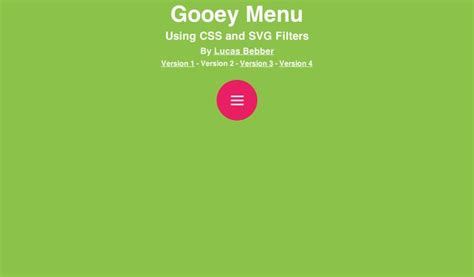 Css Gooey Menu Version 2