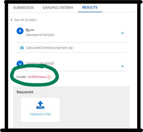Resubmission Requested Calculate Client Security Hash Assignment