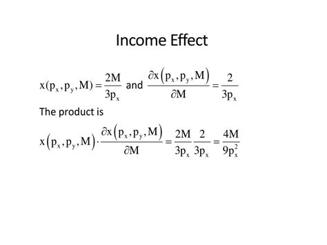 PPT - Income and Substitution Effects PowerPoint Presentation, free ...
