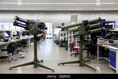 A Starstreak LML Lightweight Multiple Launcher Missile System On Display At Thales Weapons