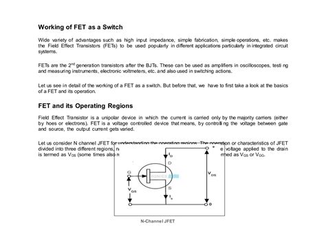 Bjt Fet Mosfet As Switch Pptx Consumer Electronics Technology Computing