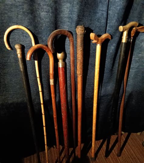 Antique Vintage Walking Canes For Men Gem