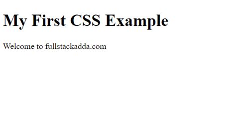 What Is Css Fullstackadda