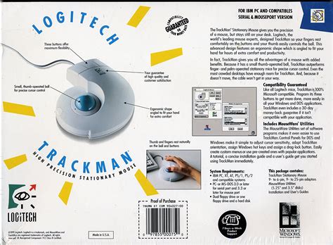 Logitech Trackman Stationary Mouse