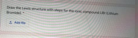 Solved Draw The Lewis Structure With Steps For The Ionic Chegg
