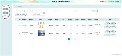 Ssm毕设项目基于华为云的网络课程6oet8（javavuemybatismavenmysql）基于华为云的毕设 Csdn博客