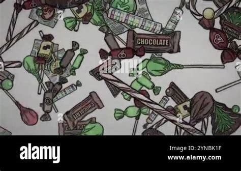 This Animated Candy Backdrop Was Hand Drawn On Photoshop And Animated In After Effects Perfect