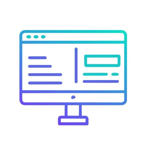 Sync Icon Outline Gradient Premium Ai Generated Vector