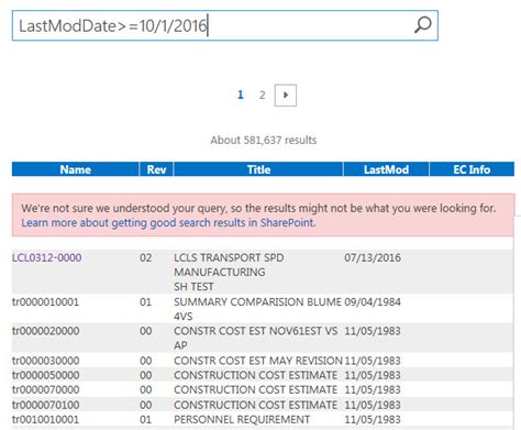 Sharepoint Online Advanced Search Date Filter Fails Stack Overflow